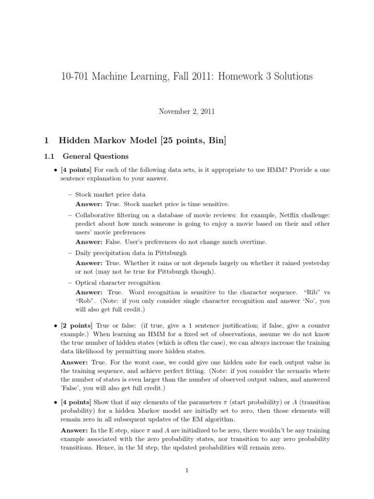 hw3 Solution | PDF | Applied Mathematics | Statistical Models