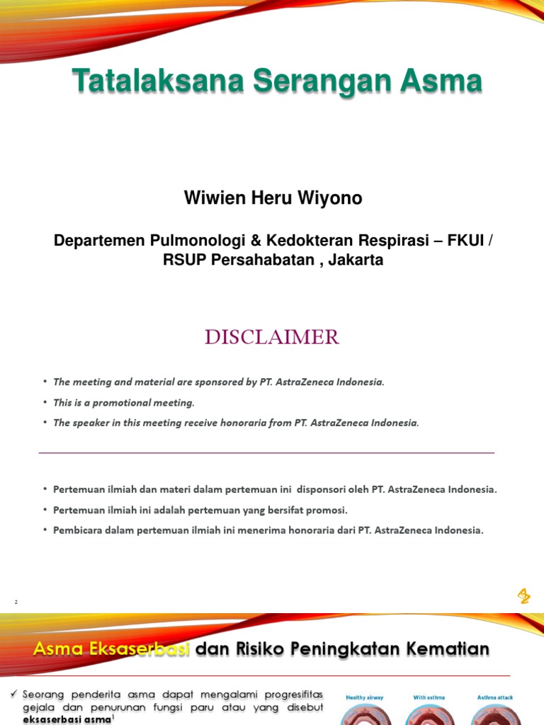 Slide Prof. Wiwien - Tatalaksana Asma Akut | PDF