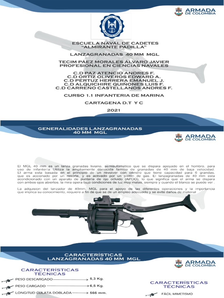 Lanzagranadas MGL 40mm | PDF