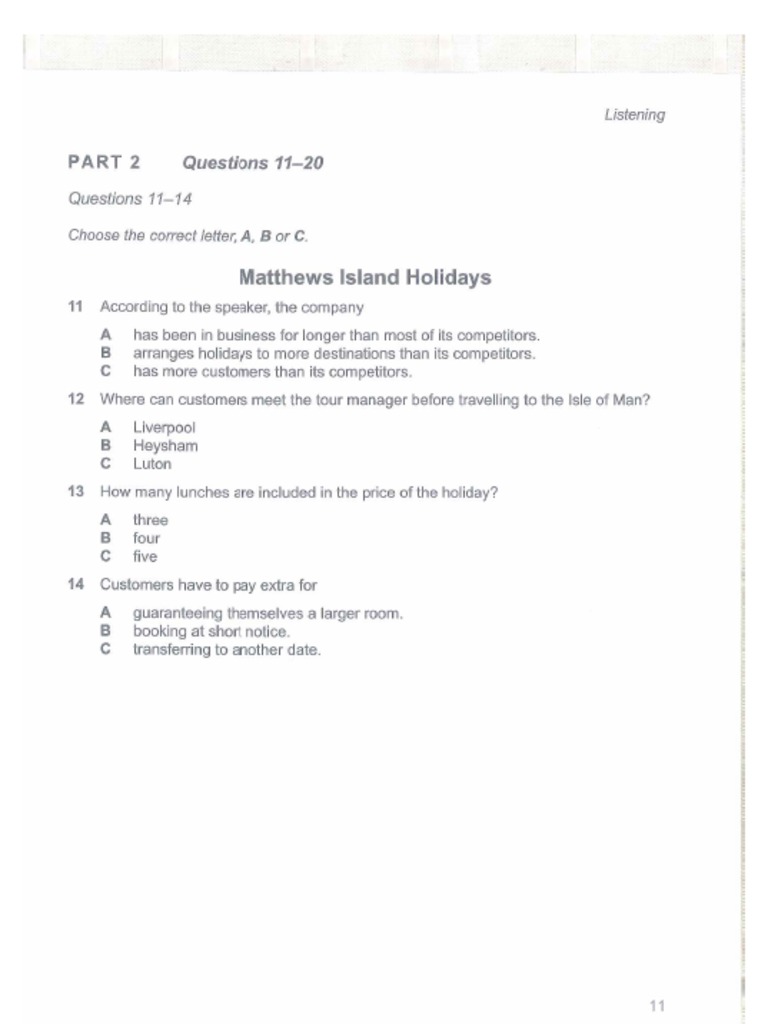 Cambridge 15 - Listening Part 2 | PDF