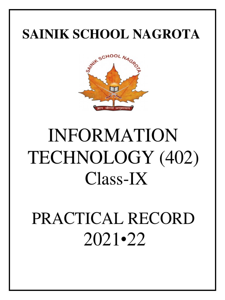 IX IT Practical File | PDF | Machine Learning | Letter Case