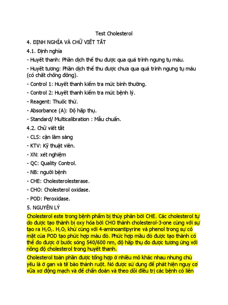 Test Cholesterol Pdf