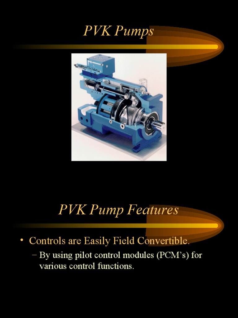 PVK Pump Features & Specifications | PDF | Pump | Bearing (Mechanical)