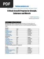 12 Week Training Program For Wrestlers PDF | PDF | Human Body Weight ...