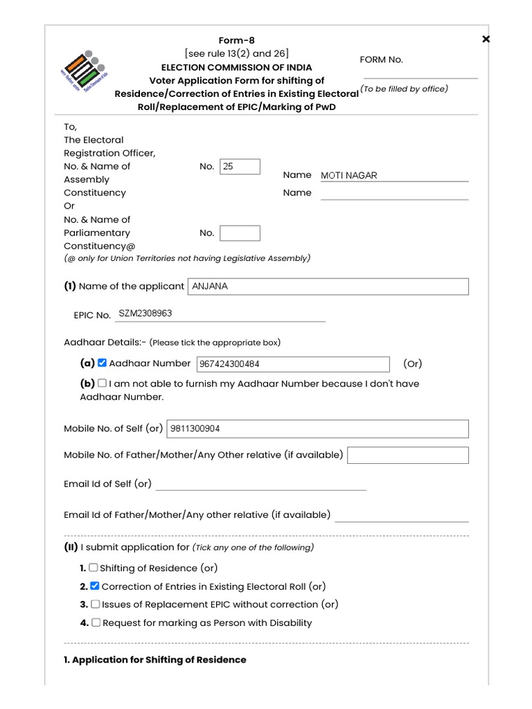 Form 8. | PDF | Disability | Justice