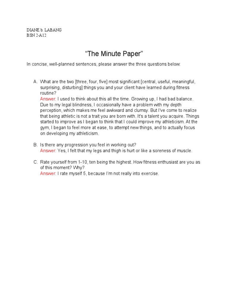 Labang Module 5 Activity | PDF | Self-Improvement