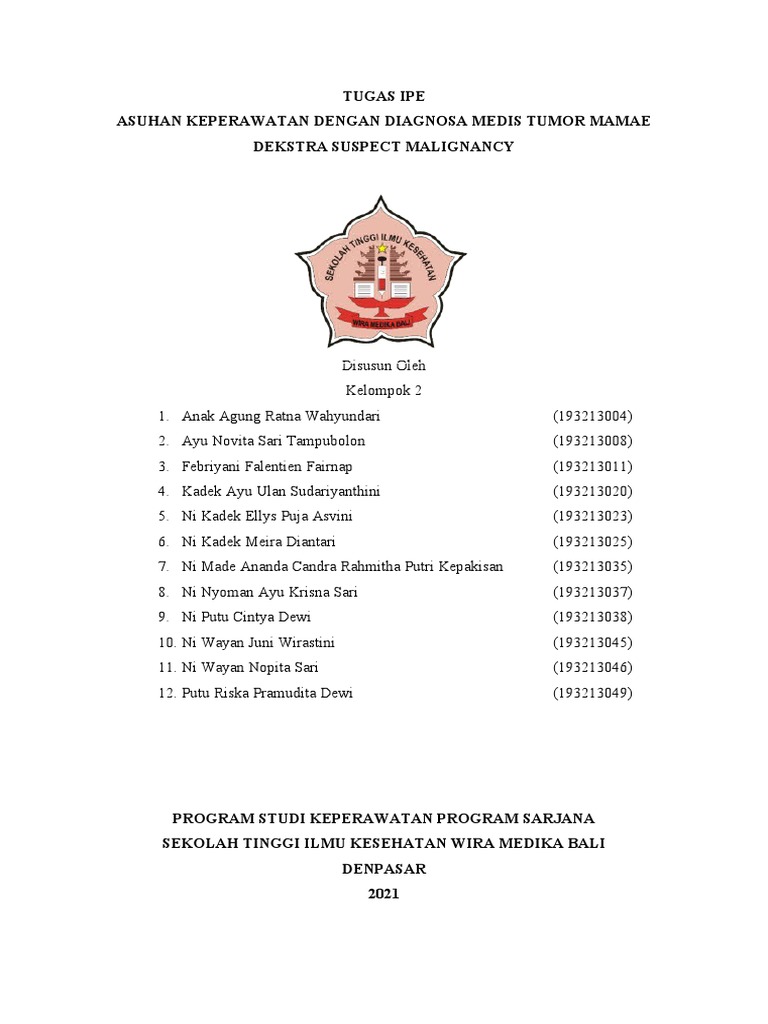 Analisa Data Kasus Onkologi (Ipe) | PDF