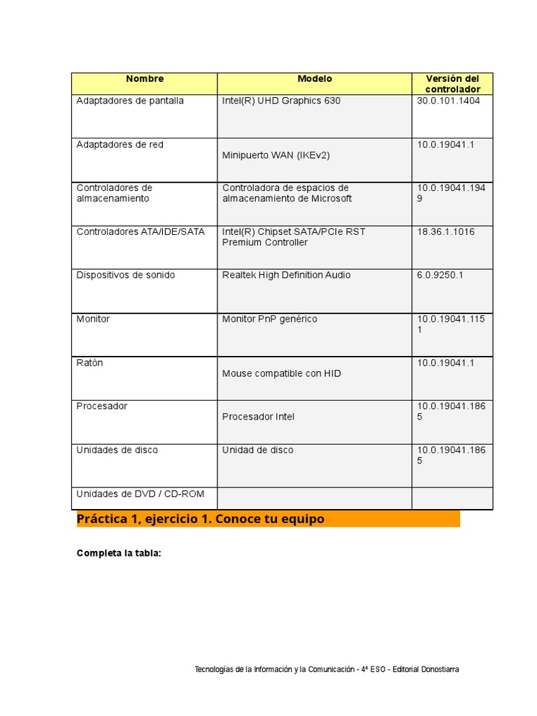 P1 E1 Tuequipo | PDF | Computadoras