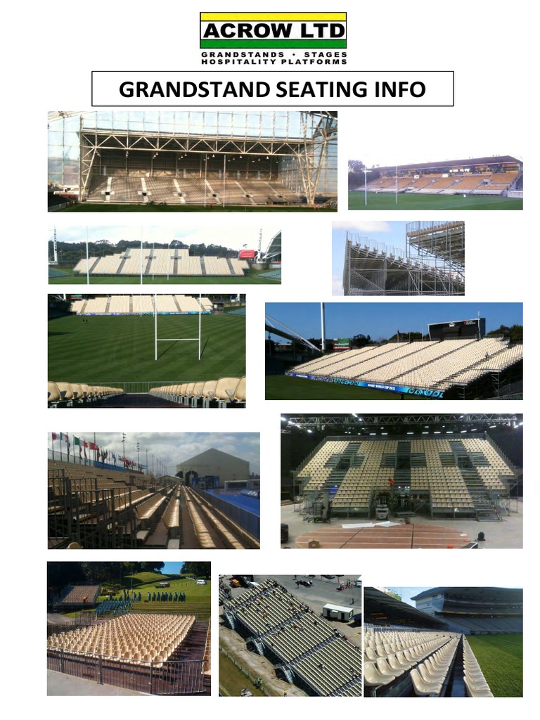 Grandstand Seating Dimensions & Access | PDF | Stairs | Truss