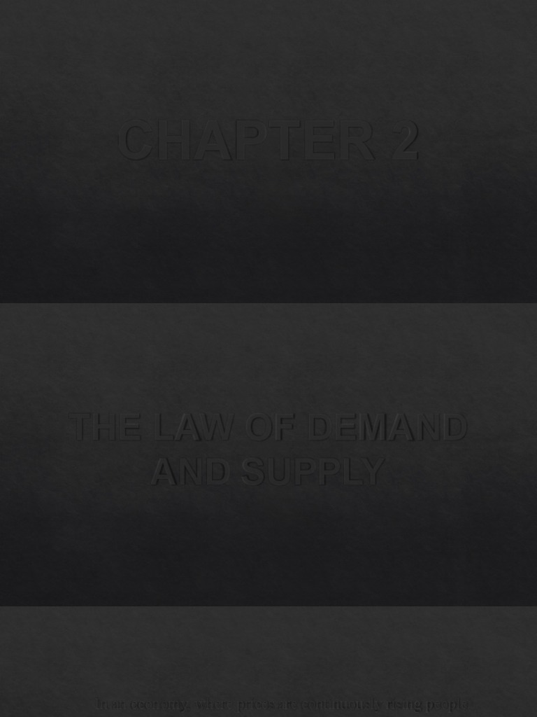 CHAPTER 2 Basic Microeconomics | PDF | Supply And Demand | Supply ...