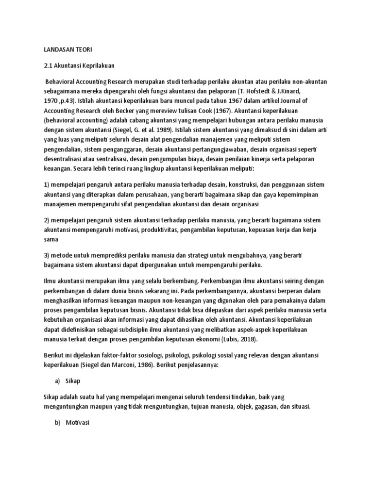 Landasan Teori | PDF