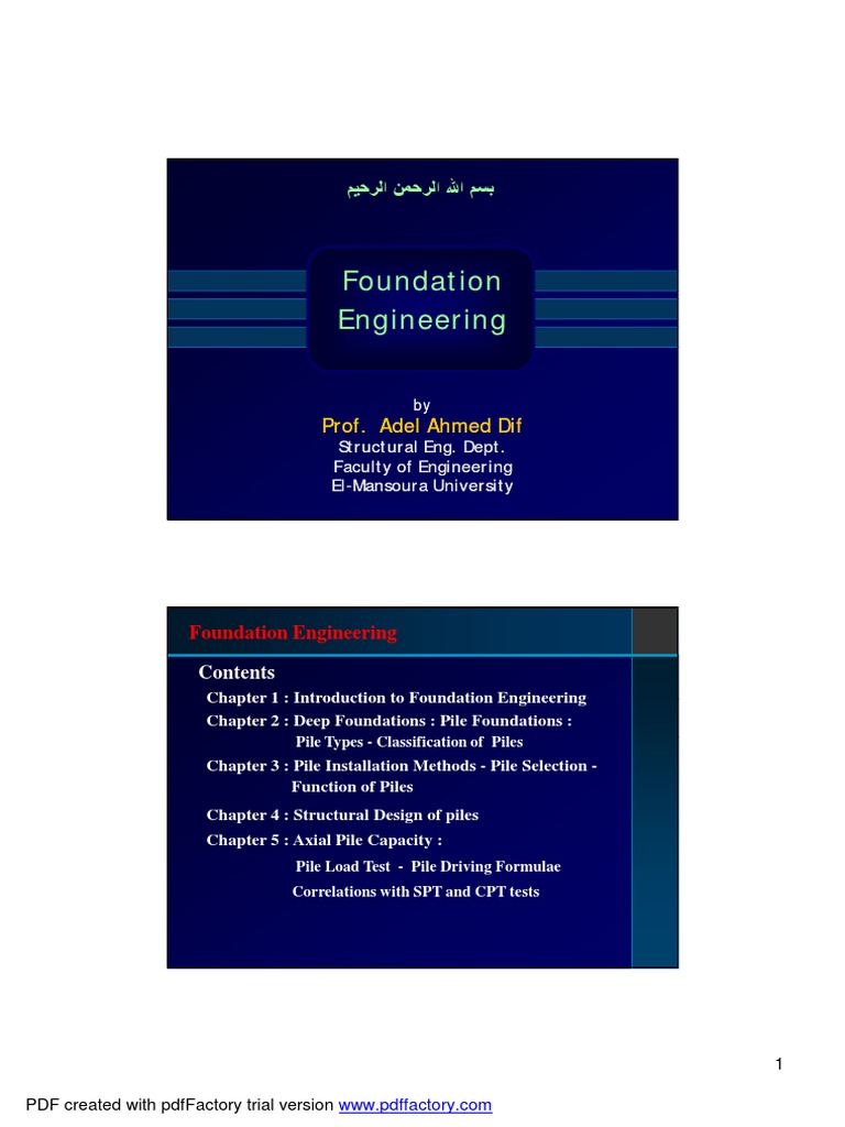 Chapter 1.ppt (Compatibility Mode) | PDF | Deep Foundation | Foundation ...