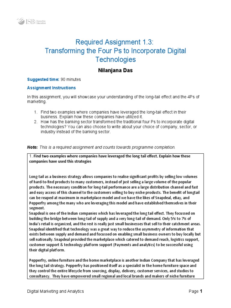 ISB - DMA - Week 1 - Required Assignment 1.3 - Template | PDF | Banks ...