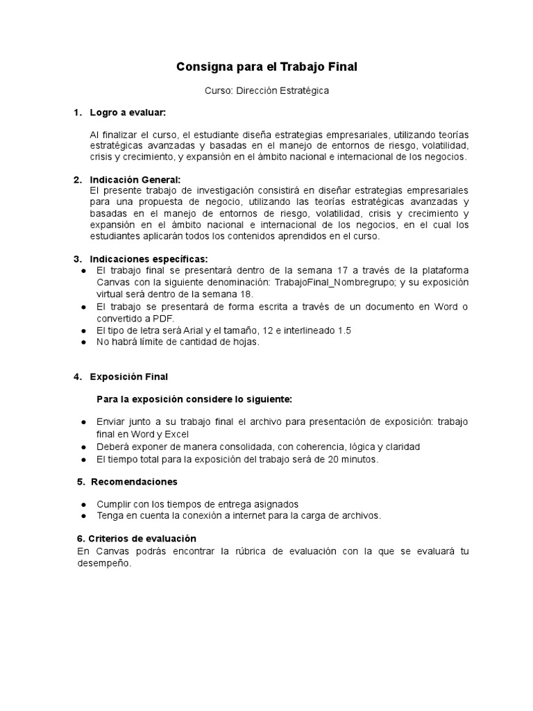 GC A15n Consigna TF 22c1m | PDF | Business GC A15n Consigna TF 22c1m | PDF | Business