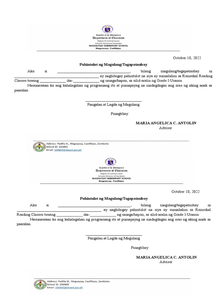 Consent Tagalog | PDF