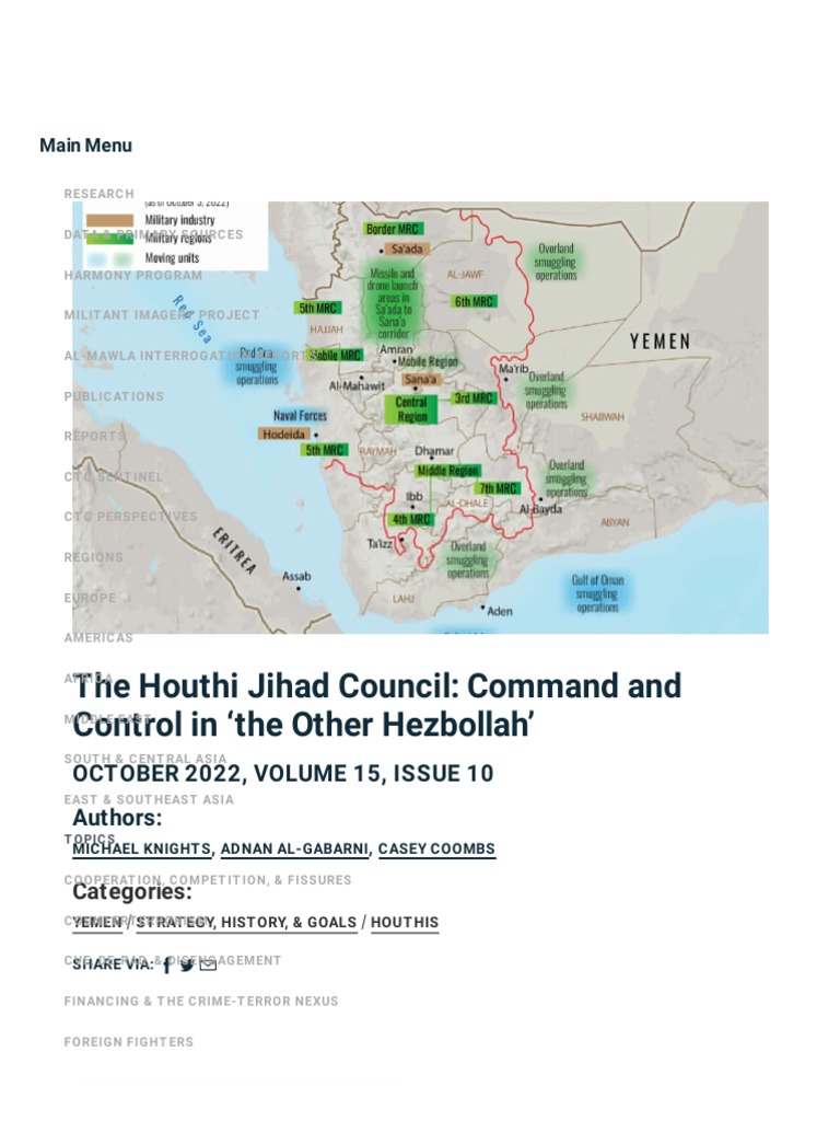 The Houthi Jihad Council - Command and Control in The Other Hezbollah ...
