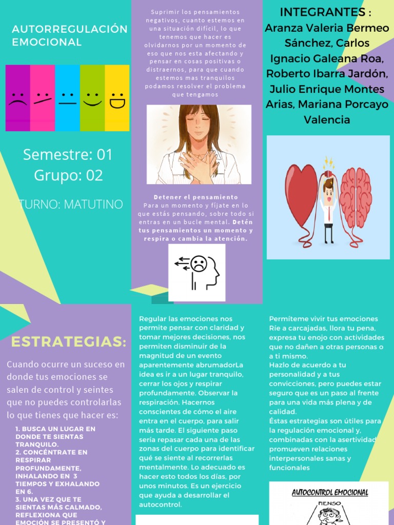 TRÍPTICO | PDF | Las emociones | Pensamiento