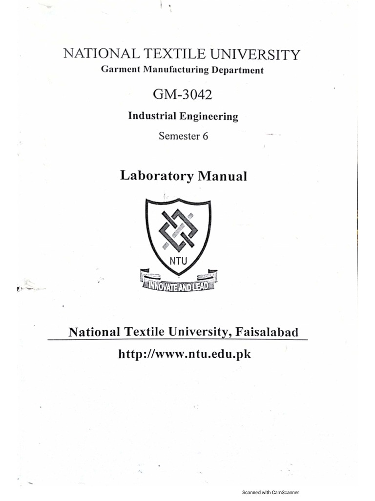 GM 3042 IE Lab Manual | PDF