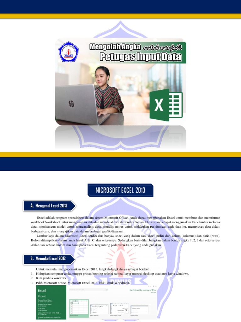 Pengenalan MS Excel LPK Dian | PDF