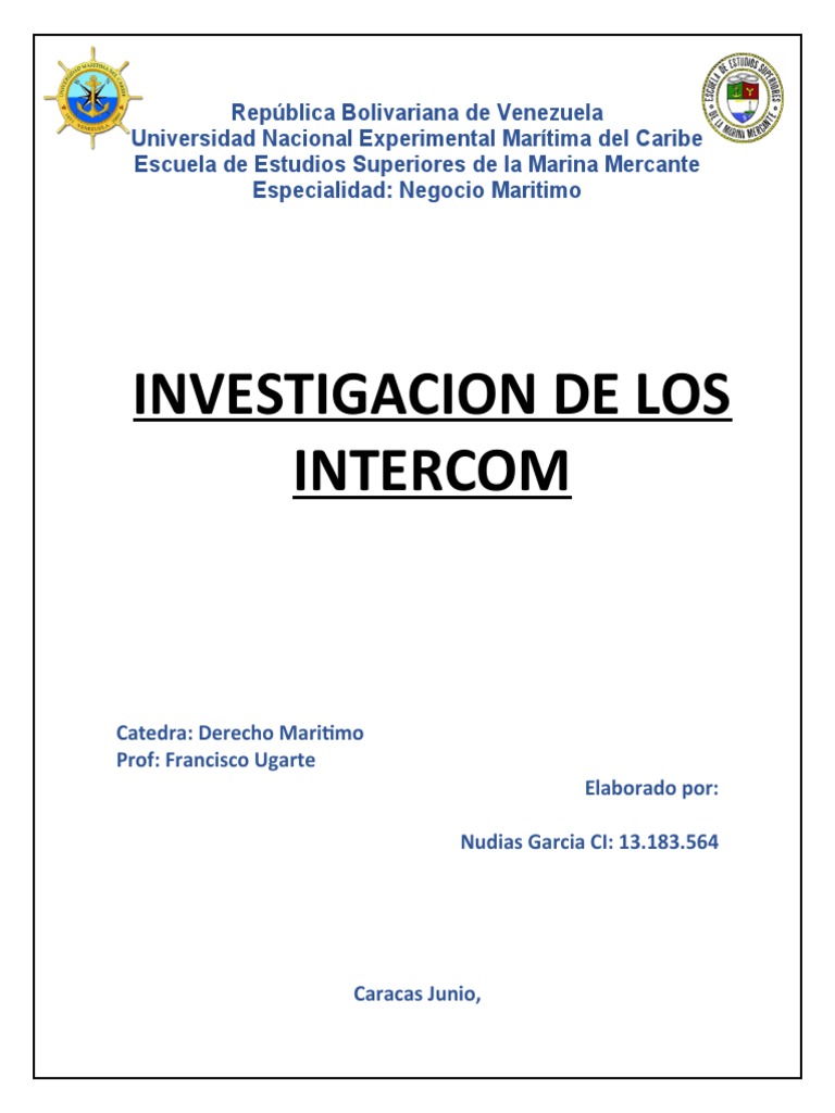 INTERCOMS | PDF | El comercio internacional | Economía mundial