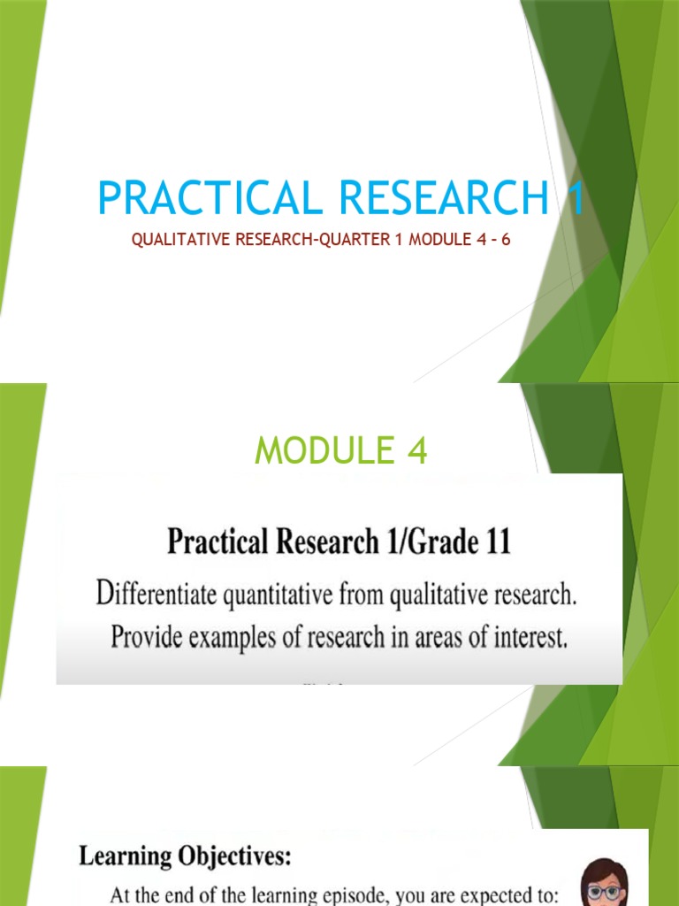 Practical Research 1 Module 4 6. | PDF | Business
