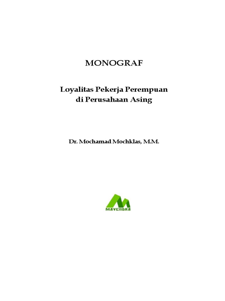 MONOGRAF - Loyalitas | PDF