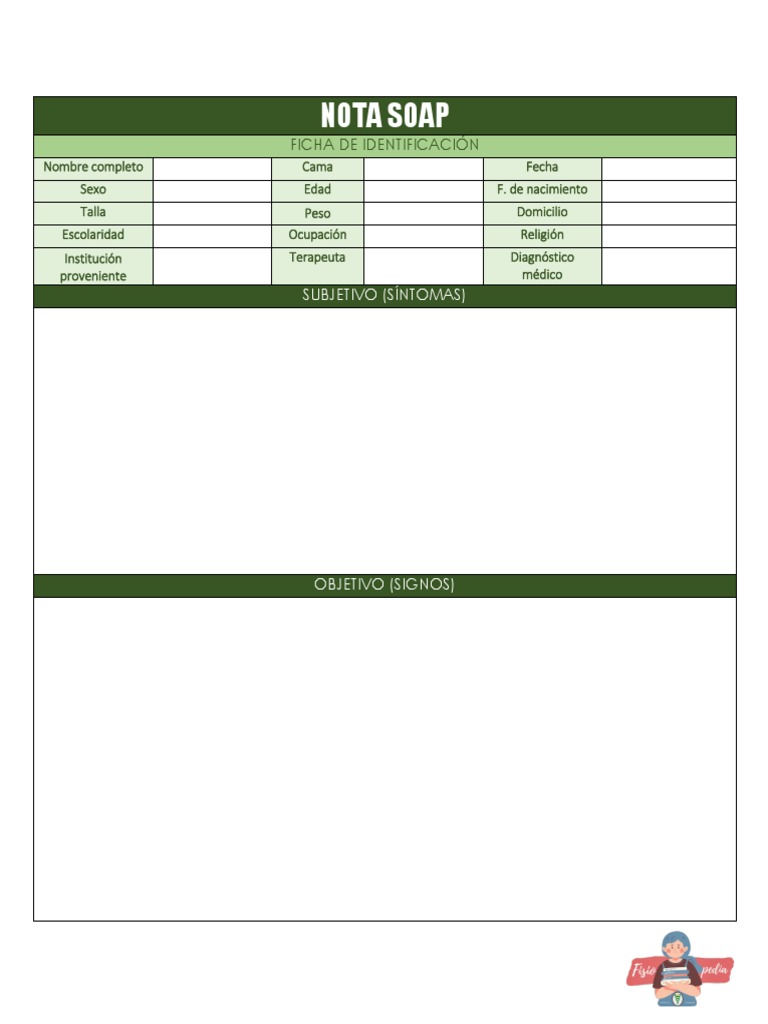 Formato de Nota SOAP | PDF