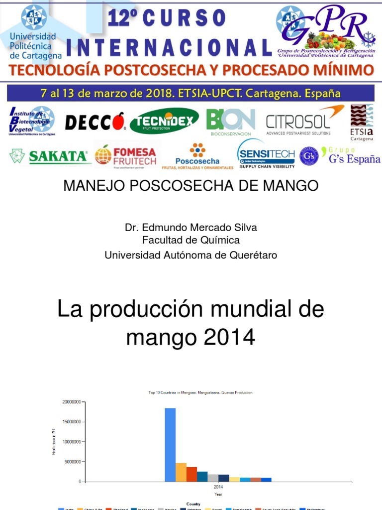 Tema 27. - Postcosecha de Mango (E Mercado) | PDF | Mango | Fruta