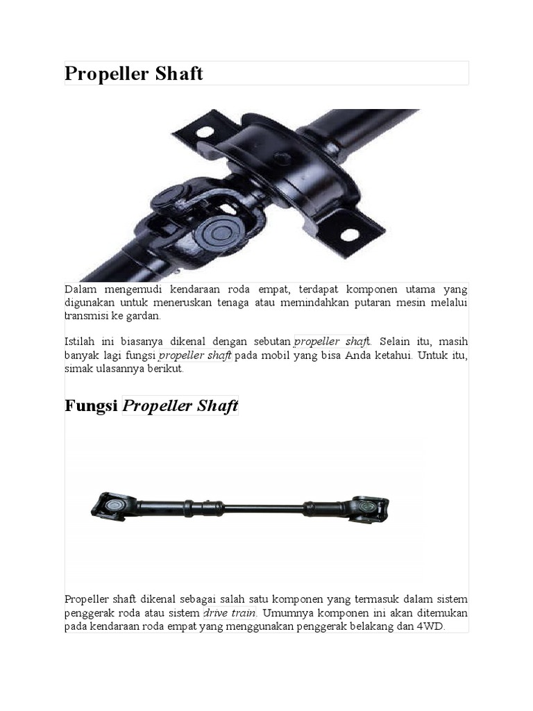Bahan Propeller | PDF