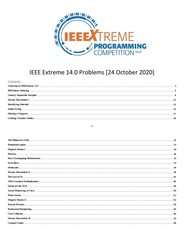 Ieeextreme v14 | PDF | Python (Programming Language) | Time Complexity