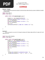 Examen QCM Java 22 23 | PDF | Java (Langage de programmation) | Programmation