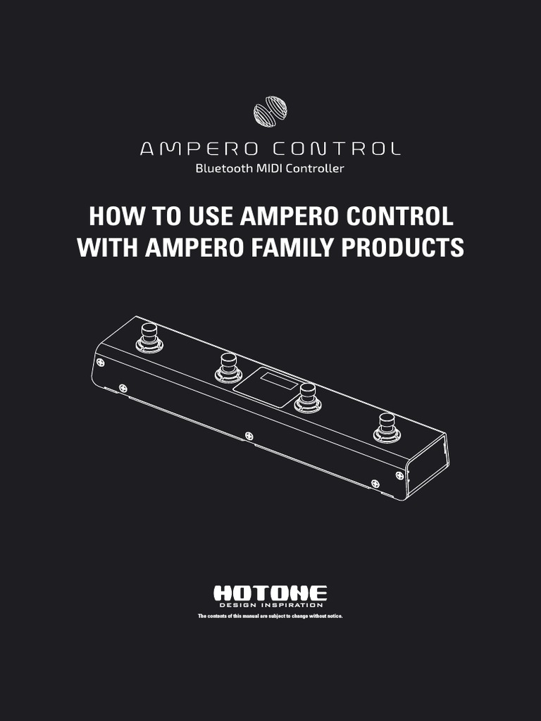 Ampero Control | PDF | Bluetooth | Switch