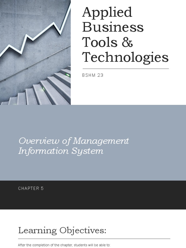 Chapter 5-MIS | PDF | Management Information System | Information System