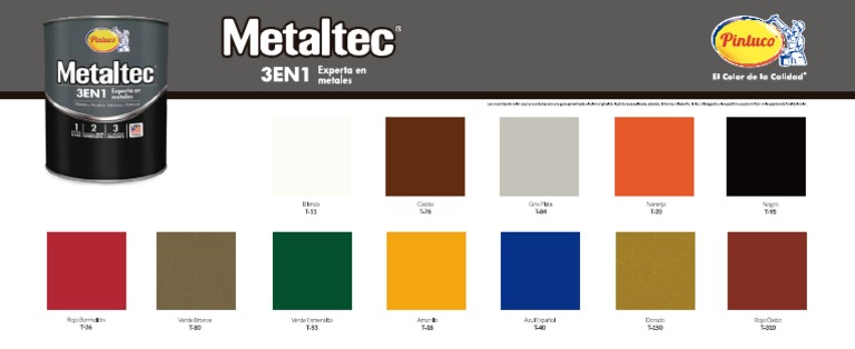 Colores Metaltec 3en1 | PDF