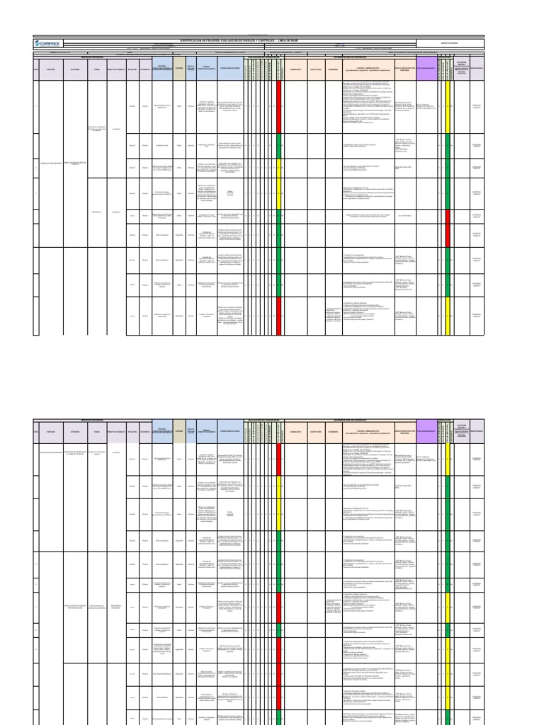 02.-F-Sr-Sso-11 Matriz Iperc - Linea Base - A225 | PDF | Riesgo | Medicina