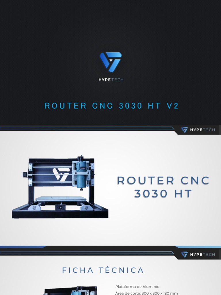 Router CNC 3030 HT: Ficha Técnica | PDF
