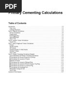Cement Calculations | PDF | Casing (Borehole) | Chemical Engineering