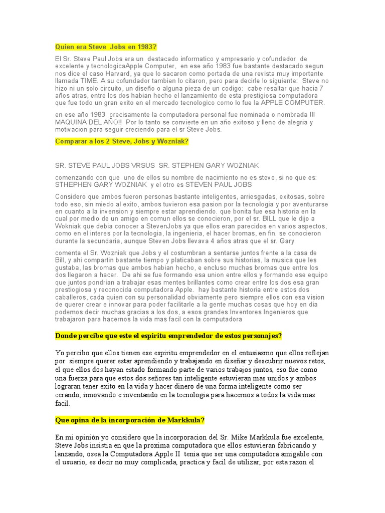 Caso Jobs | PDF | Apple Inc. | Steve Jobs