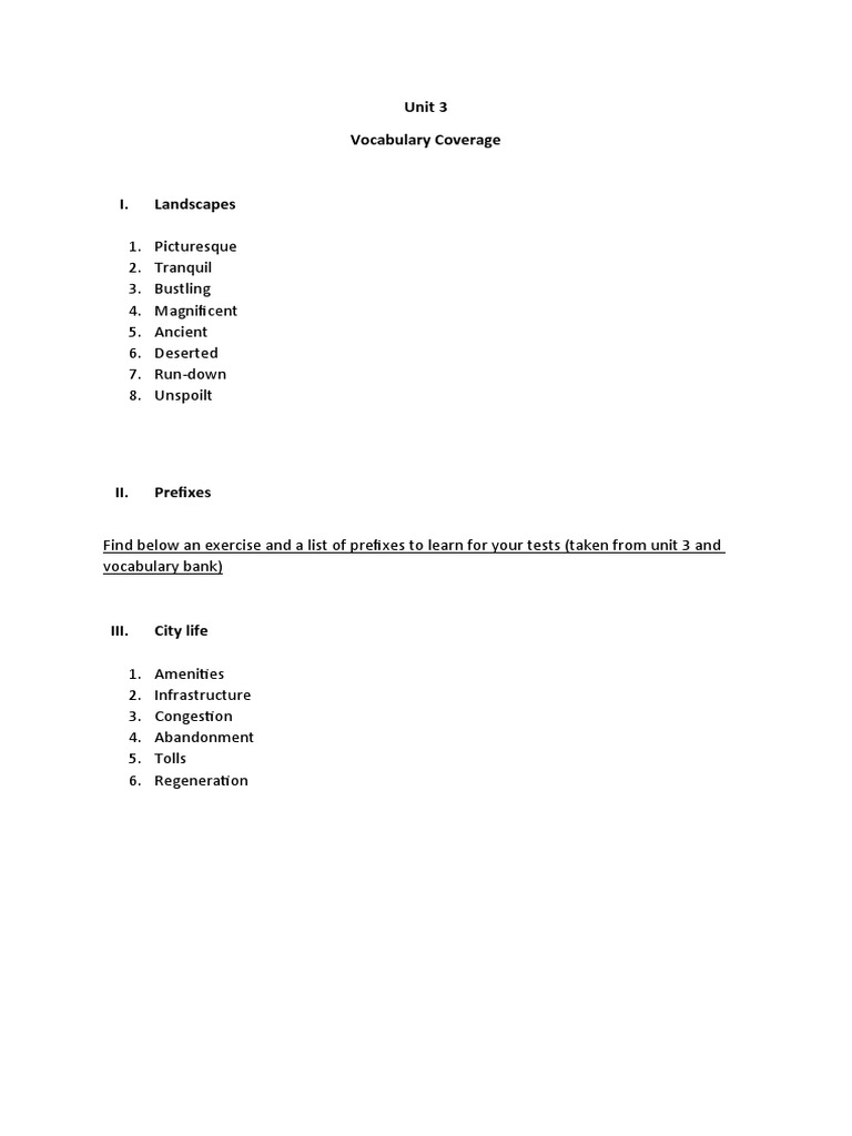 Unit 3 Vocabulary Coverage | PDF | History