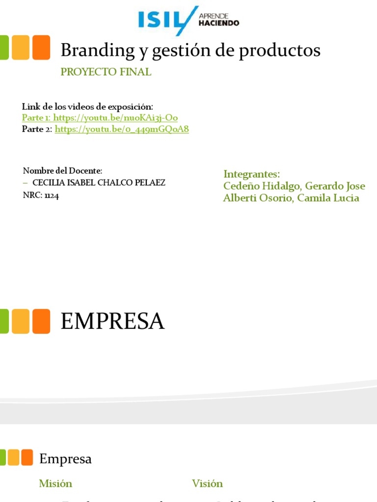 Branding y Gestión de Productos FINAL | PDF | Producto (Negocio) | Salsa