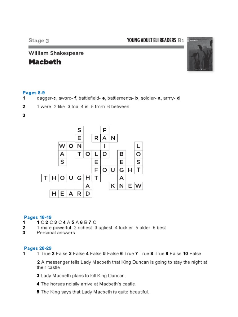 Macbeth Keys | PDF | Macbeth | Shakespearean Tragedies