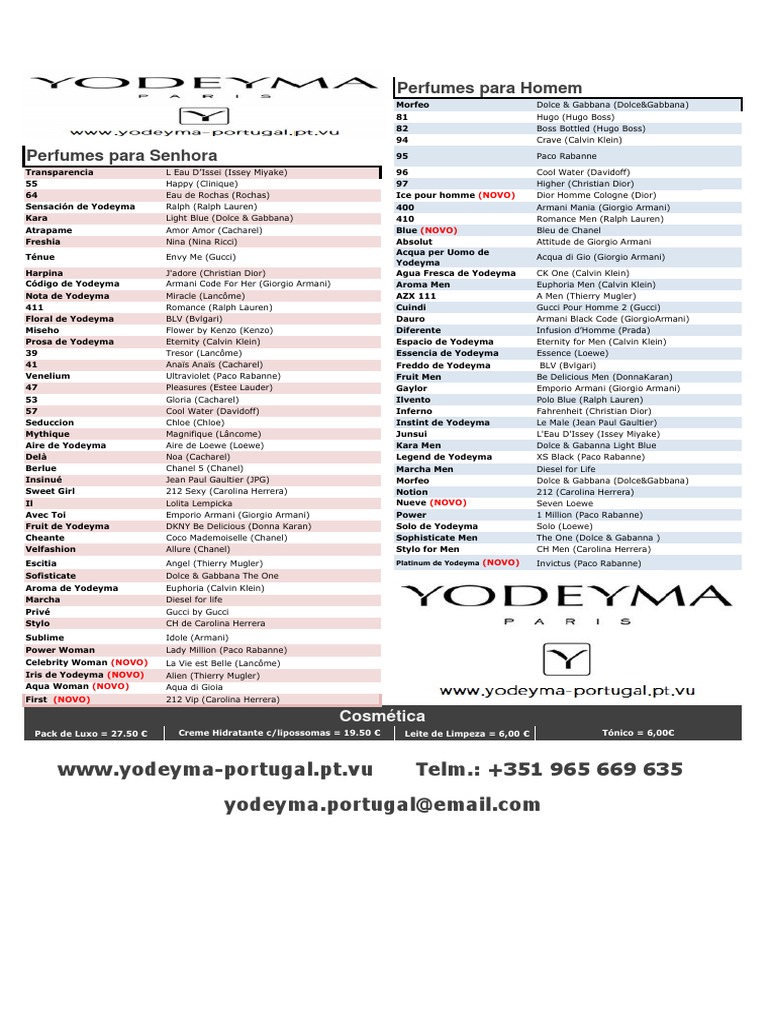Catalogo Yodeyma | PDF | Fashion | Perfume