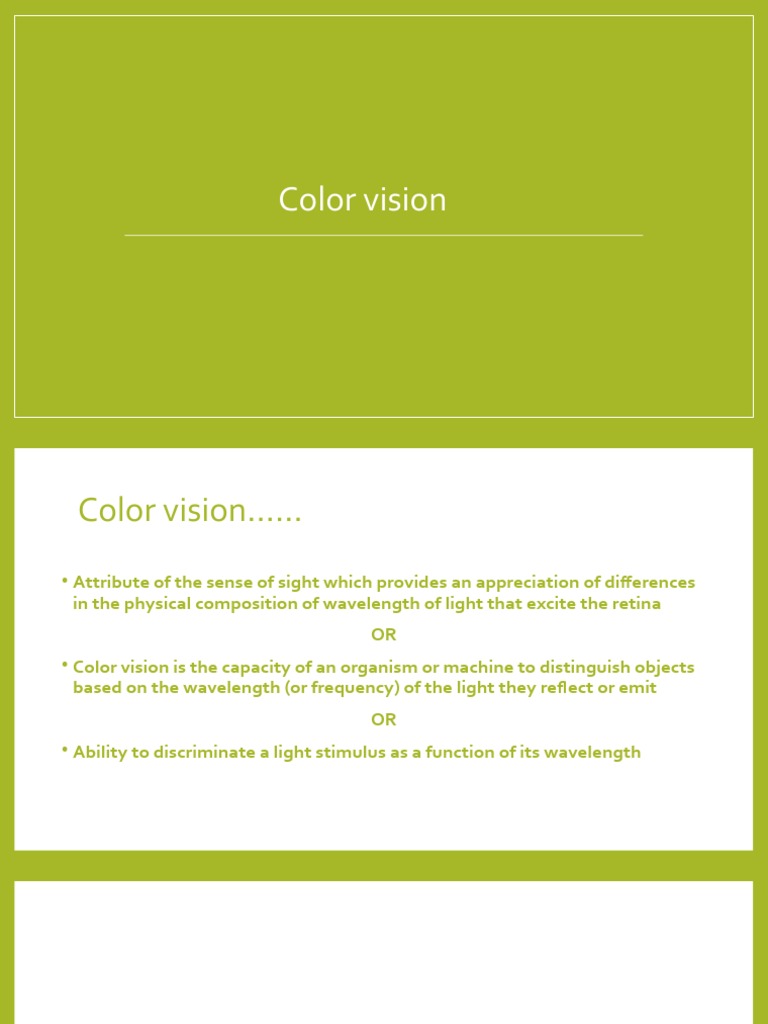 color vision (2) | PDF | Color | Visual Perception