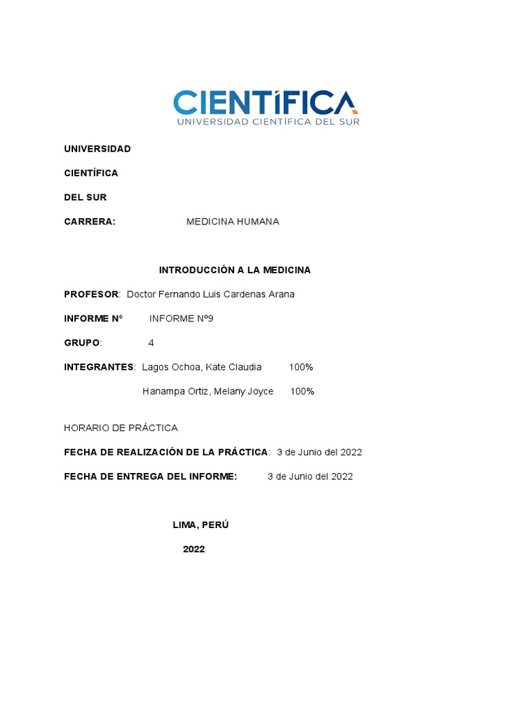 Informe 9 Intro de Med | PDF | Virulencia | Virus