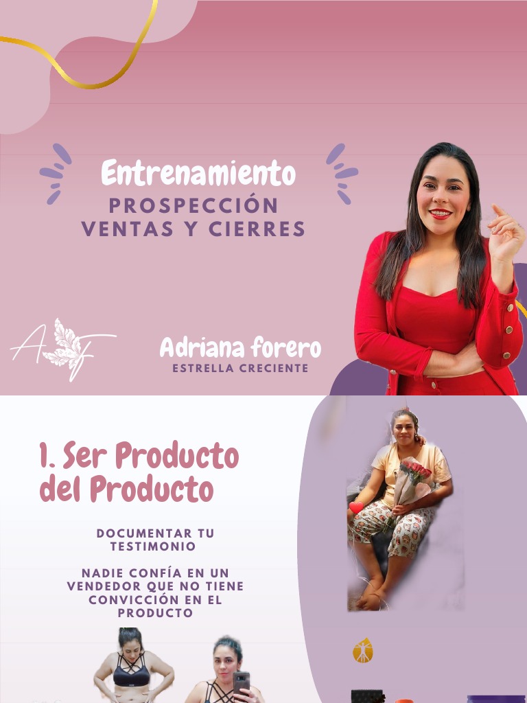 Entrenamiento de Ventas Adriana Forero | PDF | Cliente
