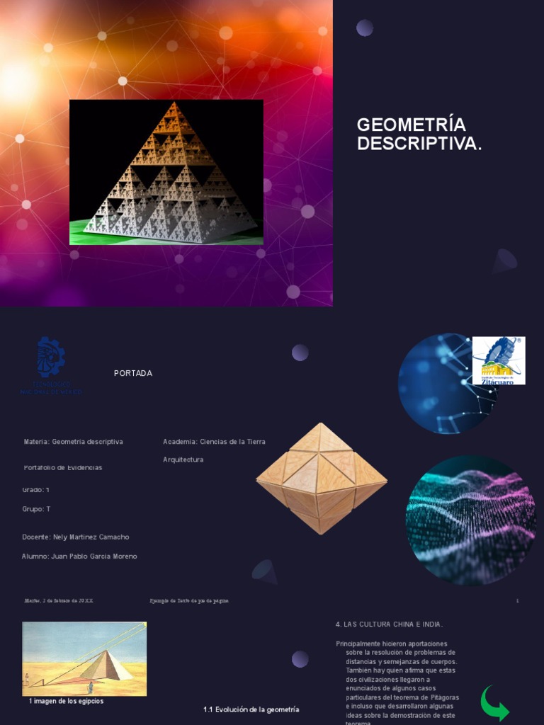 Geometría Descriptiva | PDF | Geometría | Curva