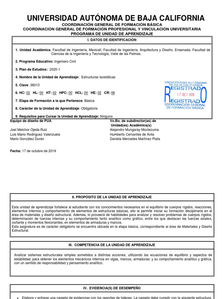 Estructuras Isostaticas-Estatica. MX | PDF | Ecuaciones | Evaluación