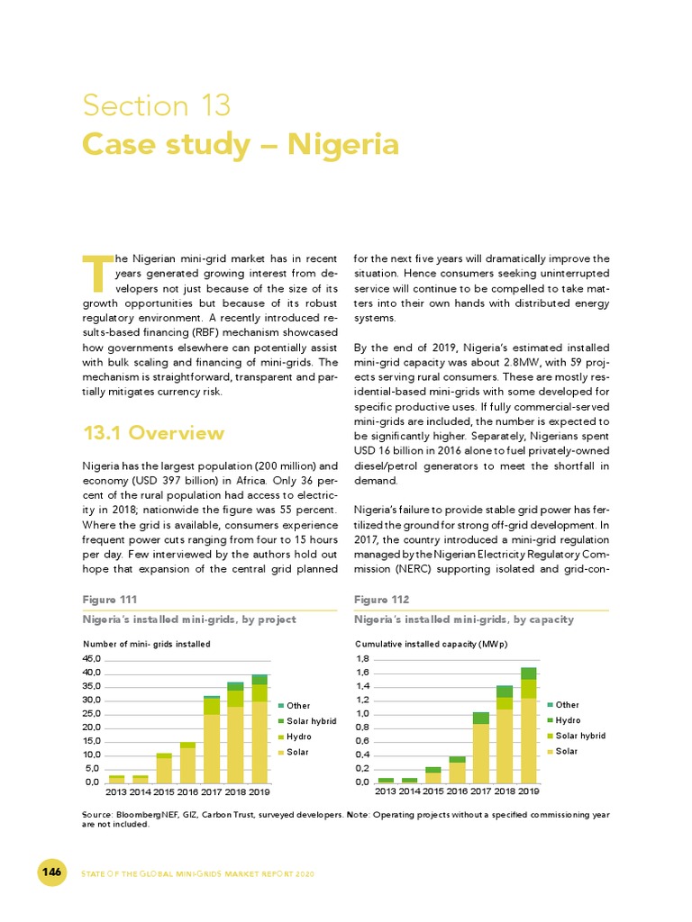 Nigeria Case Study | PDF | Electrical Grid | Solar Panel
