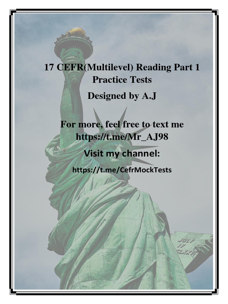 17 CEFR (Multilevel) Reading Part 1 Practice Tests | PDF | Carbon ...