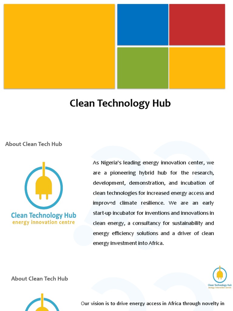 Clean Technology Hub | PDF | Startup Company | Small Business ...